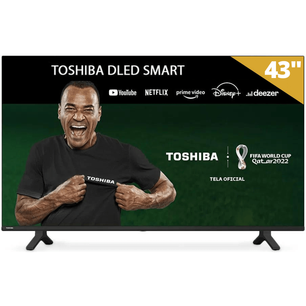 TV LED 43" TOSHIBA 43V35KB SMART FHD DLED TB008M - Laser Eletro
