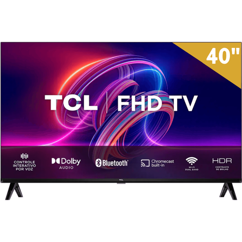 TV LED 40" TCL 40S5400A SMART FHD ANDROID GOOGLE - Laser Eletro