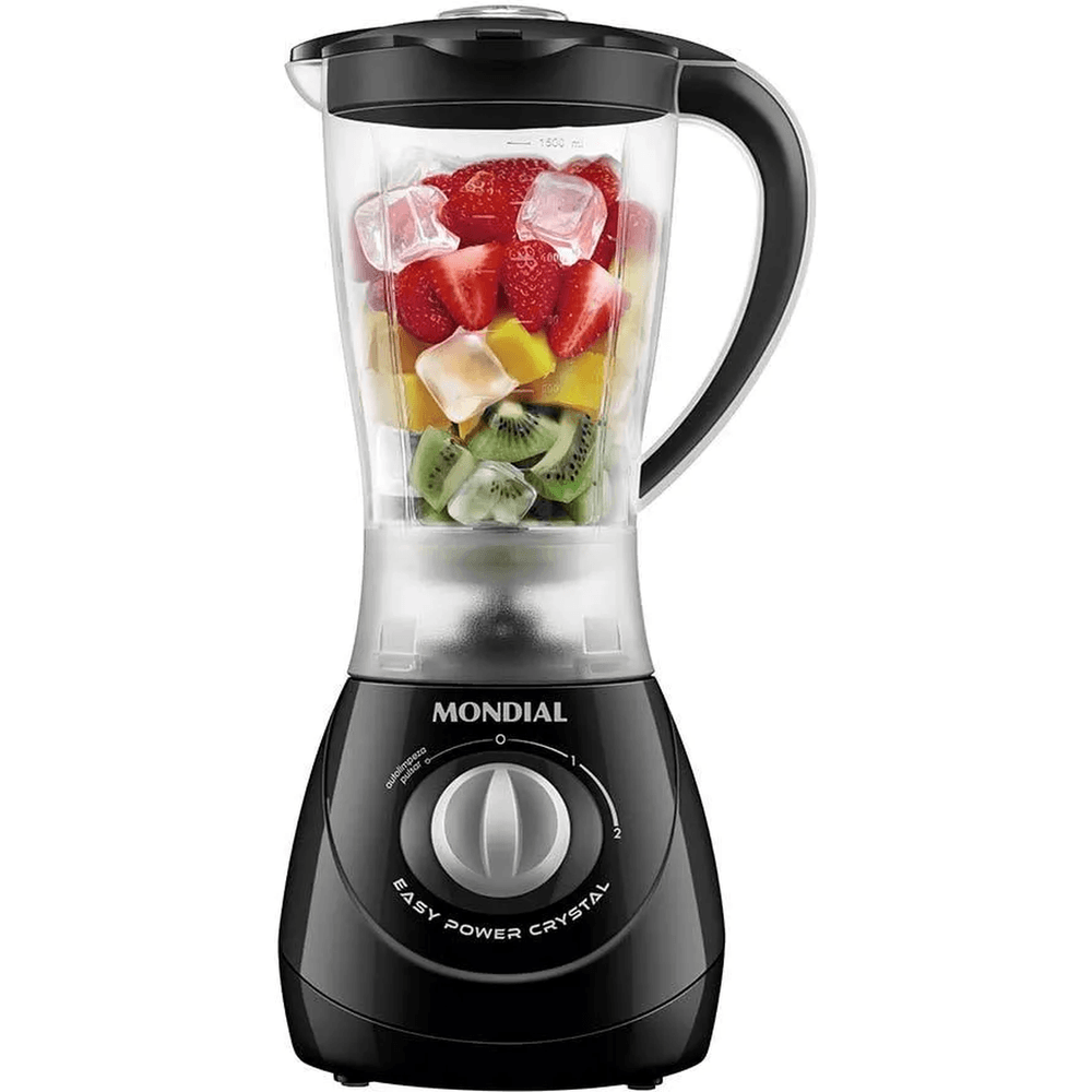 Liquidificador Mondial L-550BC Crystal Easy Power Preto 220V 550W ...